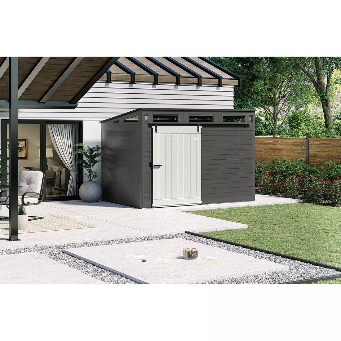 Suncast 10′ x 7′ Shed With Sliding Door - Citywide Shop