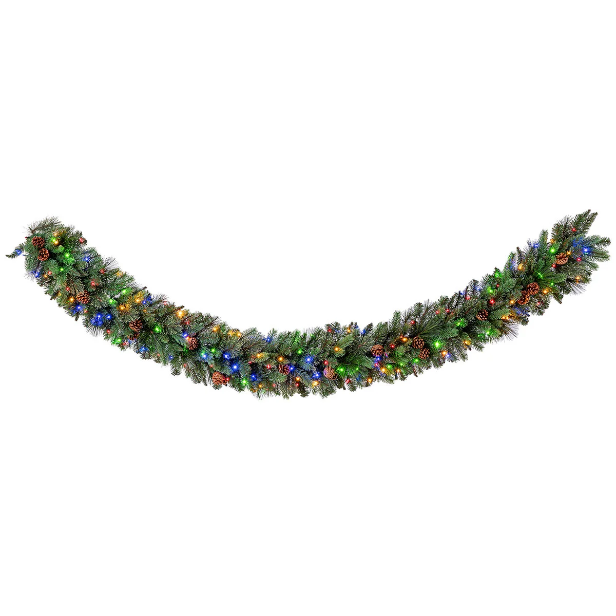 9' Pre-Lit Artificial Garland with LED Twinkle Lights